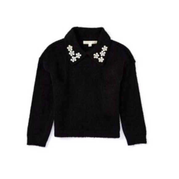Copper Key | Shirts & Tops | Copper Key Pearl Collar Sweater | Poshmark
